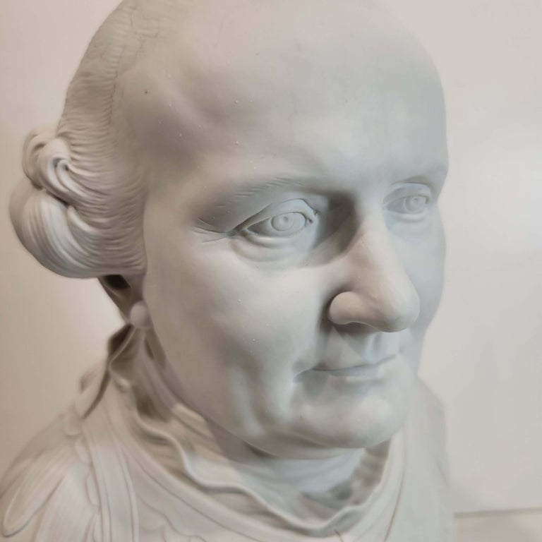 Important Fürstenberg Biscuit Portrait Bust of Carl Wilhelm Ferdinand ...