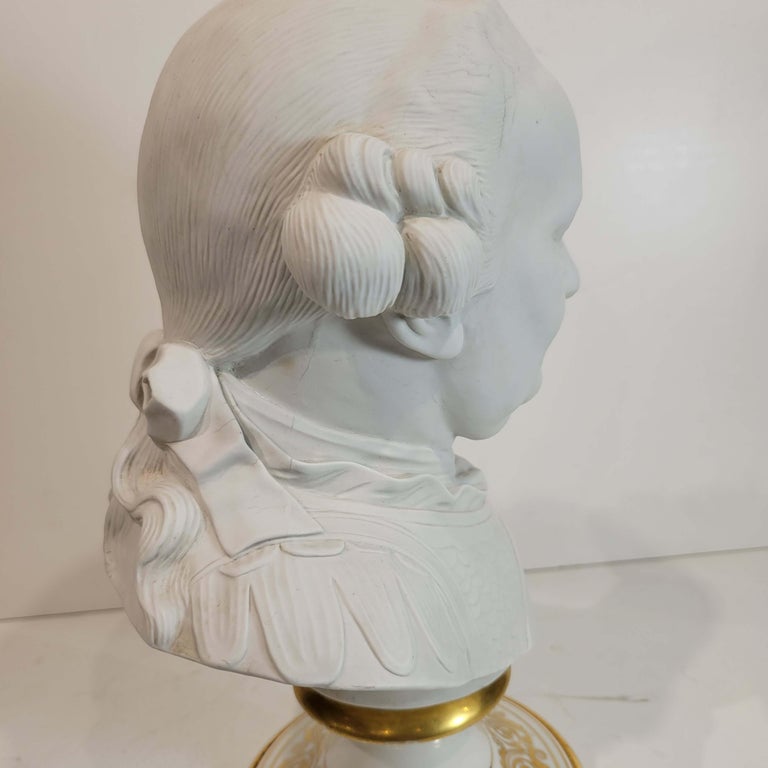 Important Fürstenberg Biscuit Portrait Bust of Carl Wilhelm Ferdinand ...