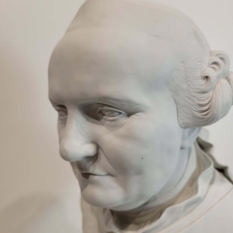 Important Fürstenberg Biscuit Portrait Bust of Carl Wilhelm Ferdinand ...