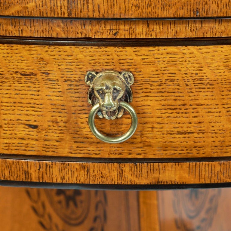Important Regency Period Library Table Made After Designs by Thomas ...