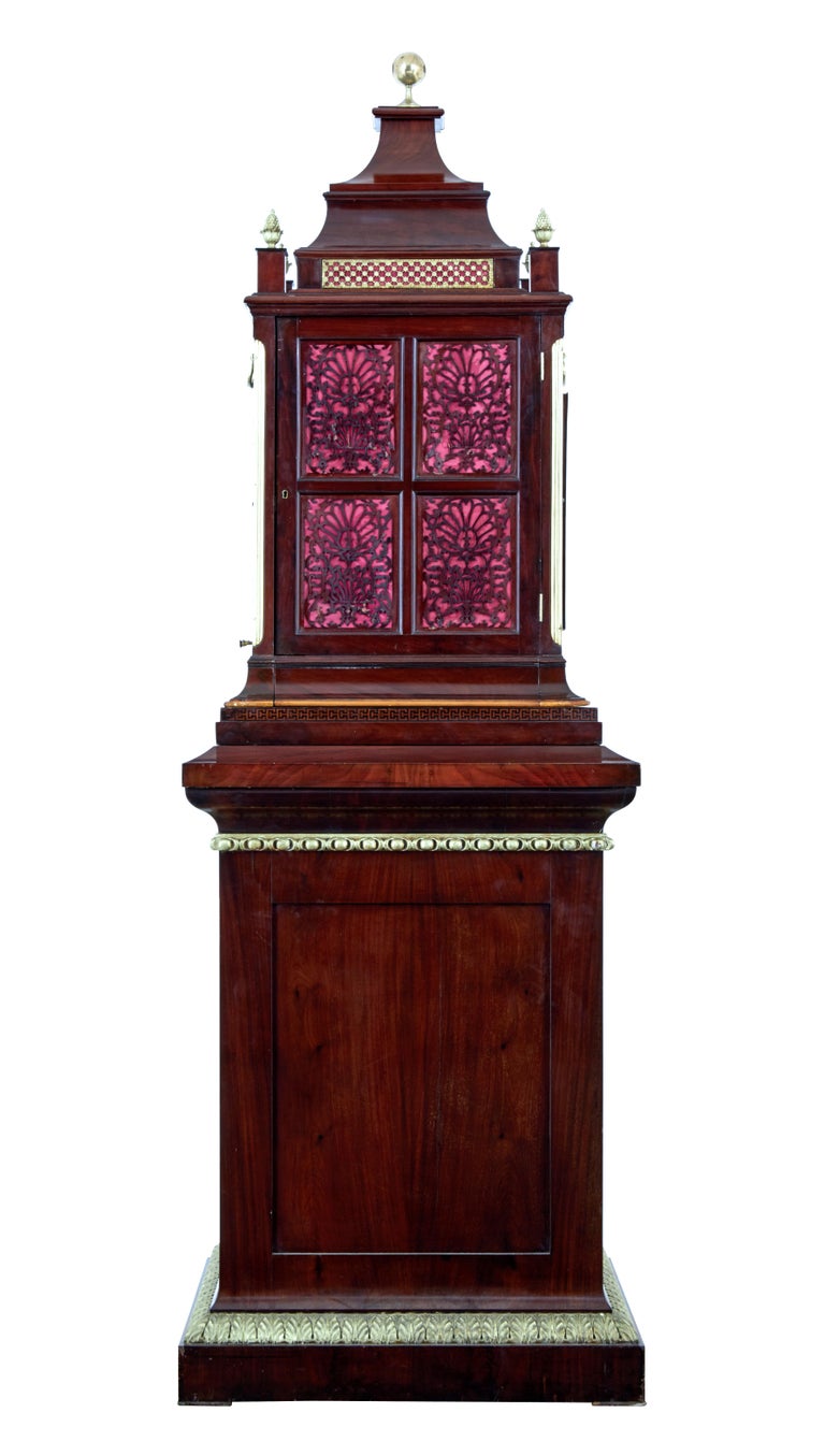 Important Regency Period Mahogany Case Musical Organ Clock at 1stDibs