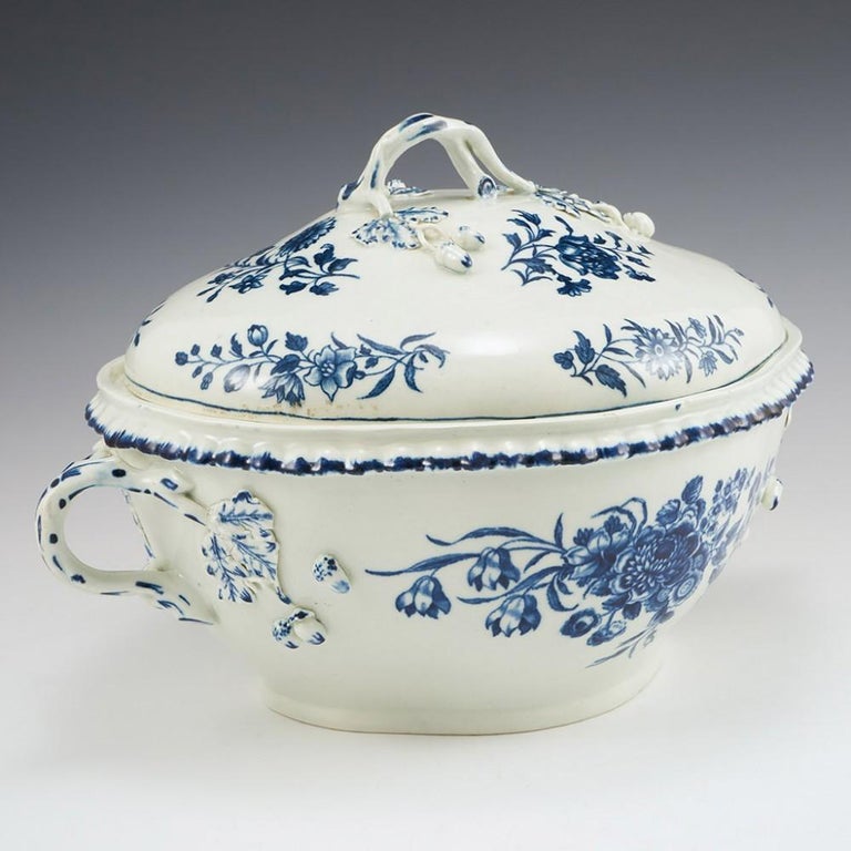 Impressive Larg Worcester First Period Porcelain Tureen and Cover, 1765 ...