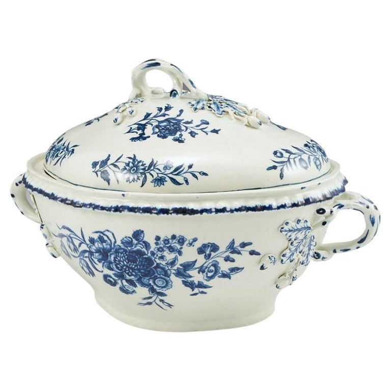 Impressive Larg Worcester First Period Porcelain Tureen and Cover, 1765 ...