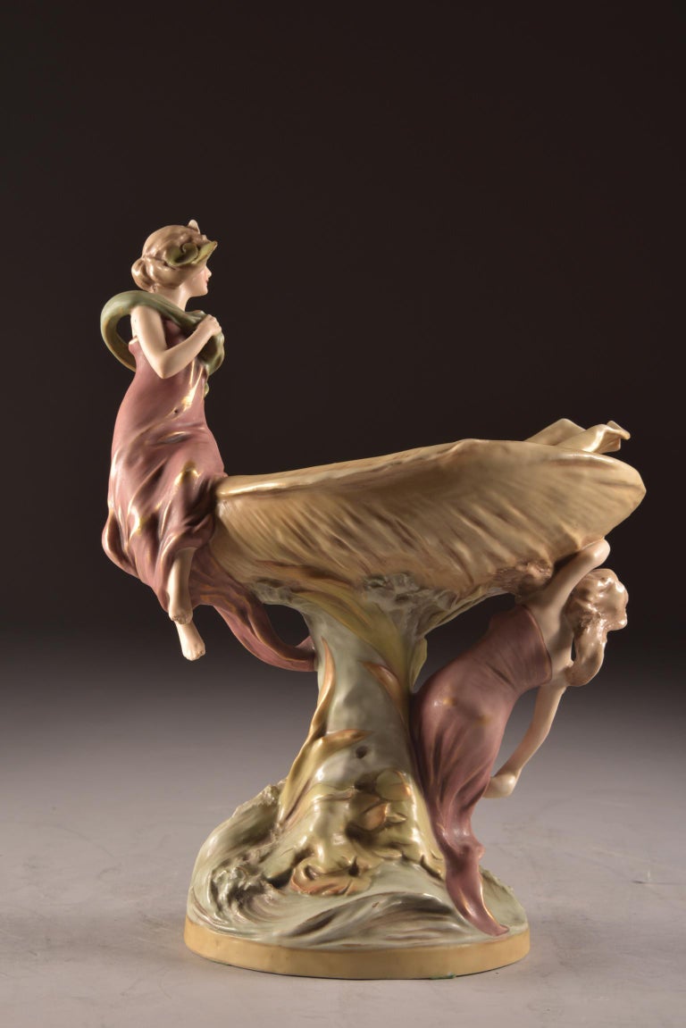 Impressive Piece Royal Dux Bohemia, Art Nouveau, Early 20th Century For Sale at 1stDibs