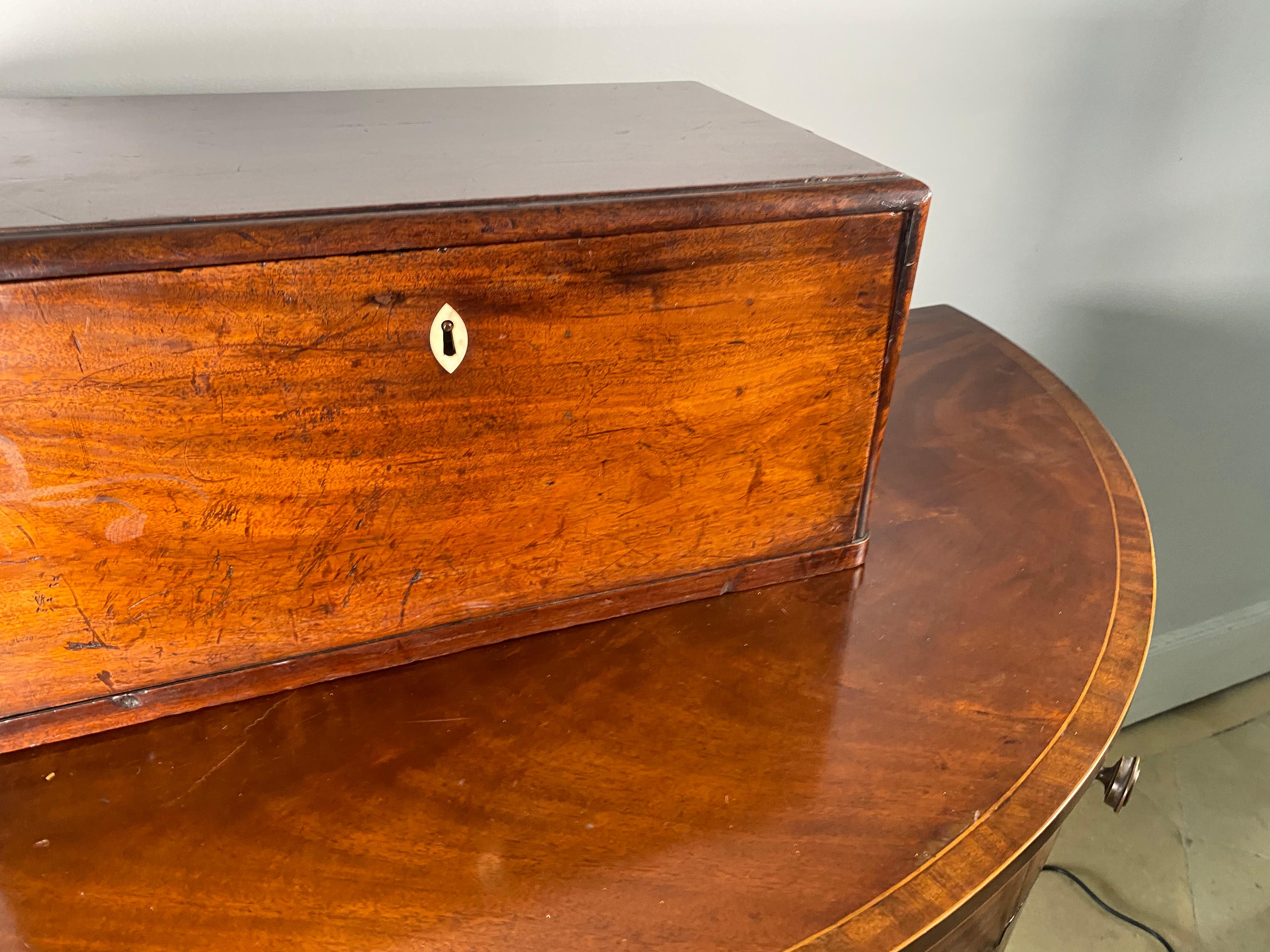 Incredible Georgian Travelling Box with Hidden Locking Mechanism For ...