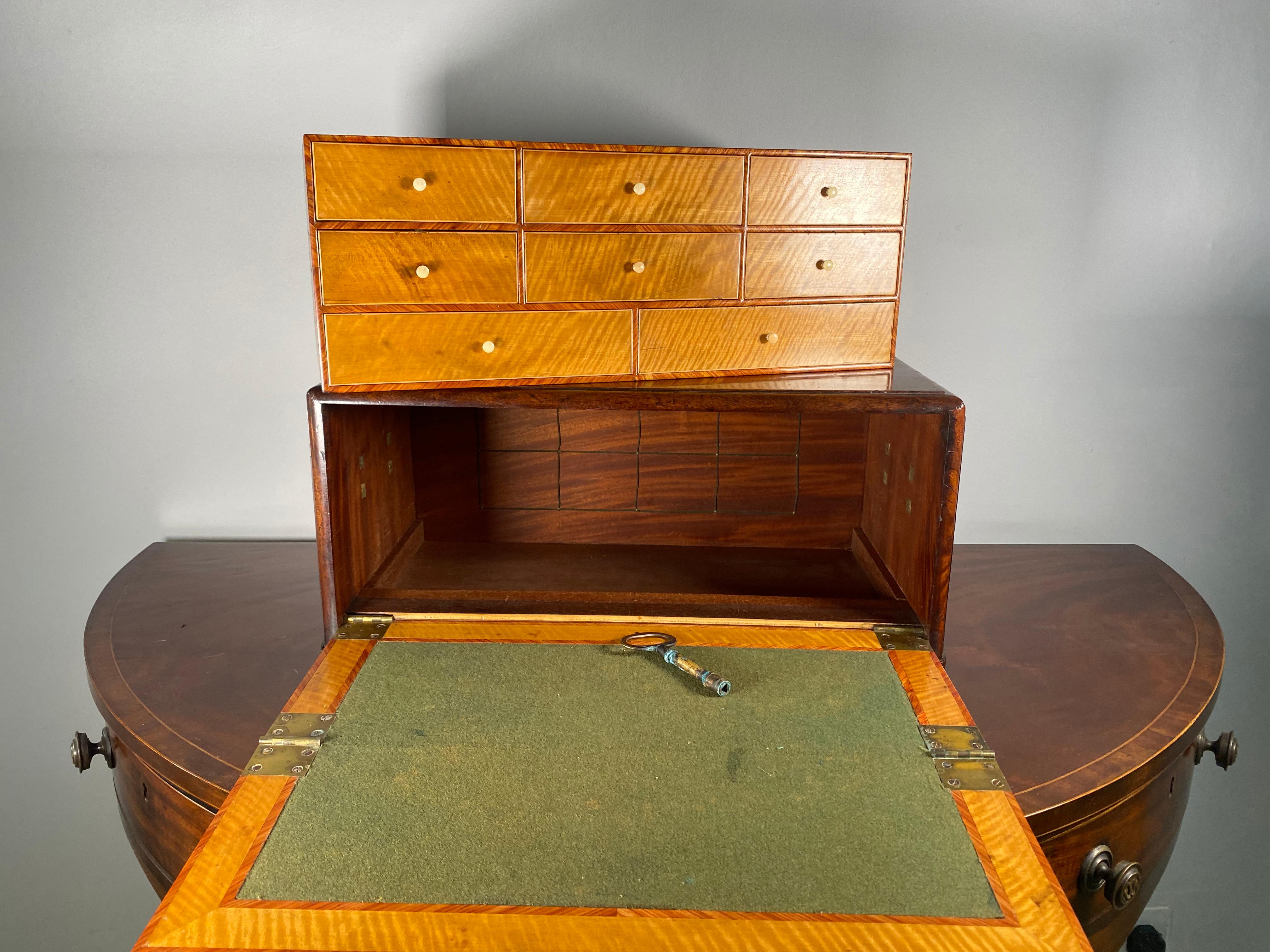 Incredible Georgian Travelling Box with Hidden Locking Mechanism For ...