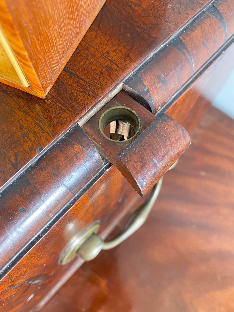 Incredible Georgian Travelling Box with Hidden Locking Mechanism For ...