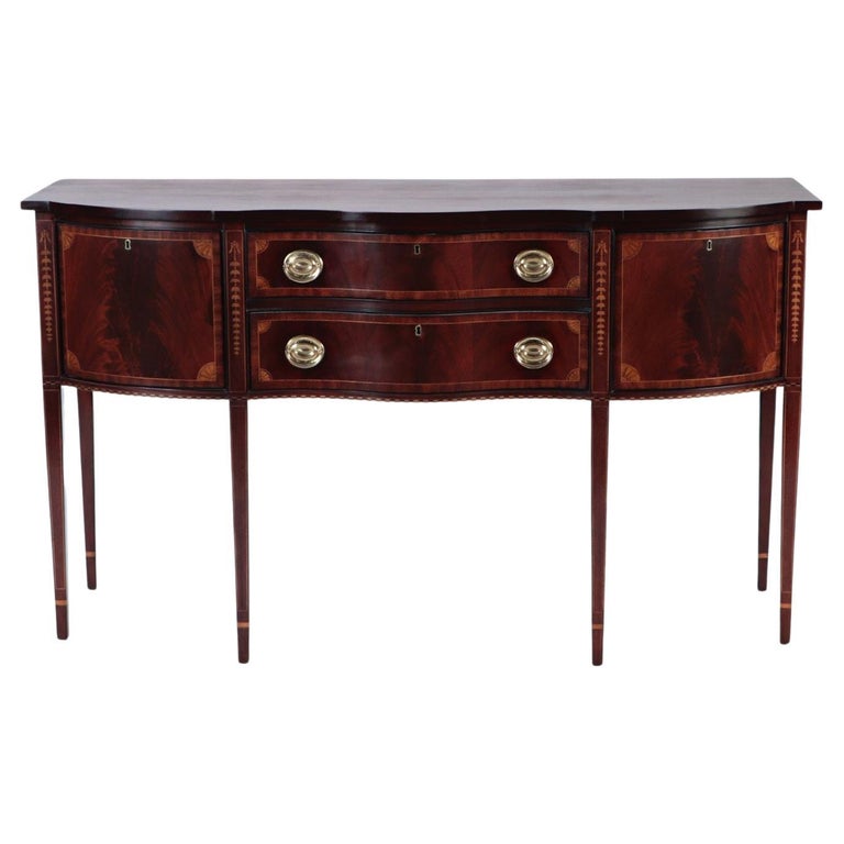 Inlaid Mahogany Federal Style Sideboard by Council, 20th Century For ...