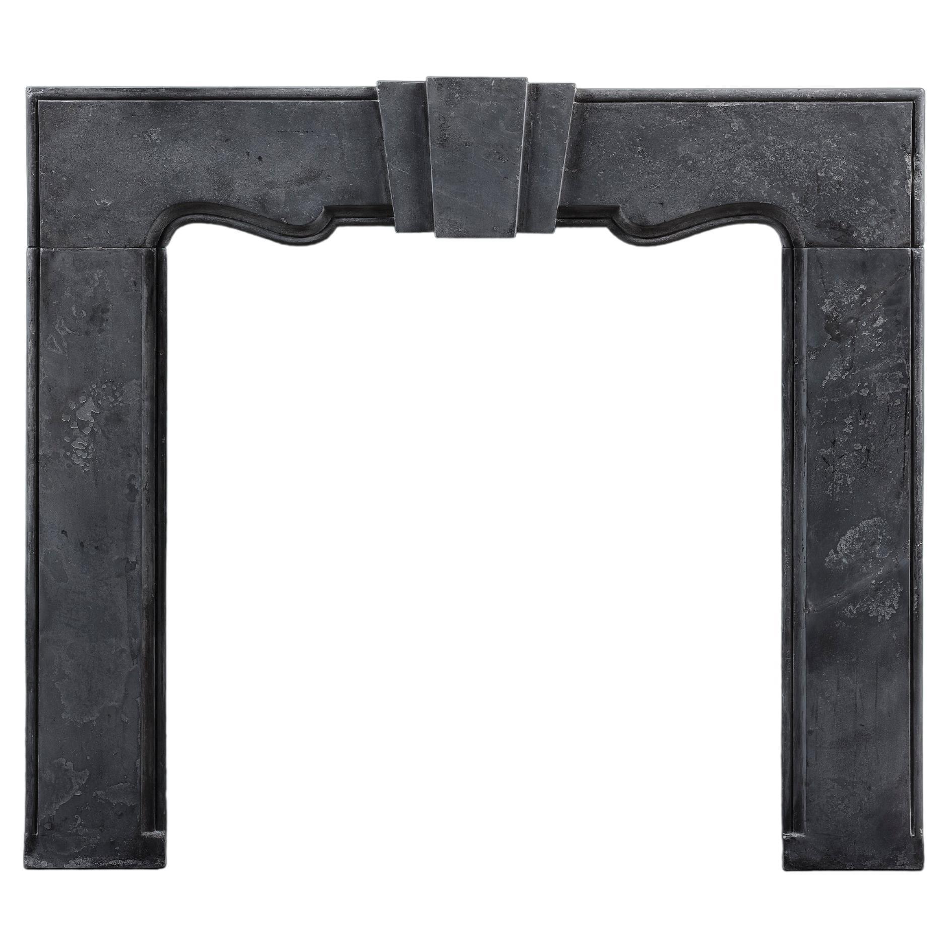 An Irish Queen Anne Slate Chimney Piece in the Manner of William Colles ...