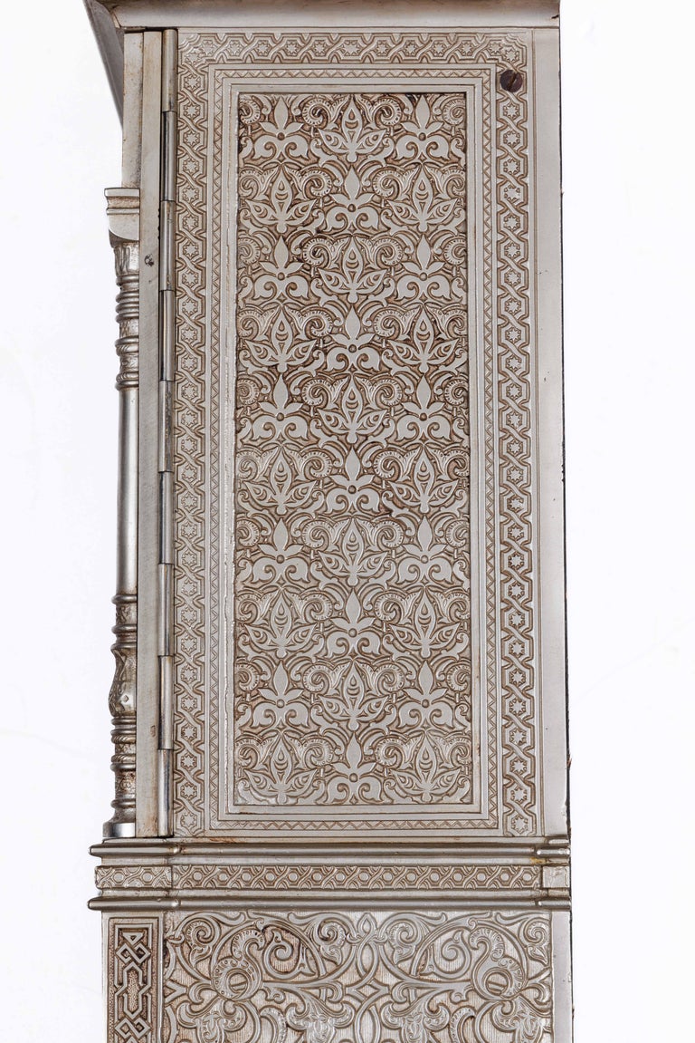 Islamic "Alhambra" Silvered Bronze Quran Cabinet in the Islamic Nasrid ...