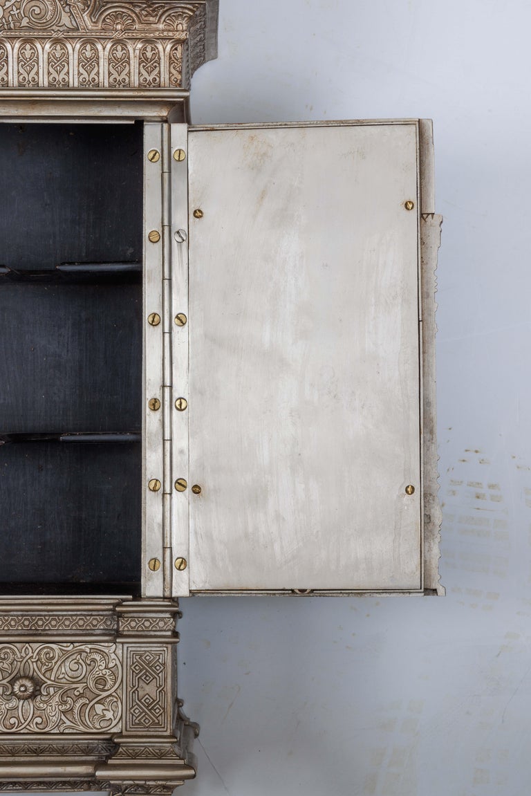 Islamic "Alhambra" Silvered Bronze Quran Cabinet in the Islamic Nasrid ...