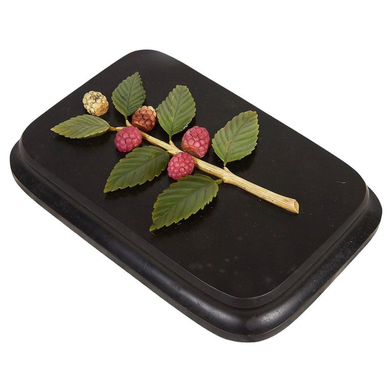 A Russian 19th Century pietra dura plaque / paperweight. For Sale at ...