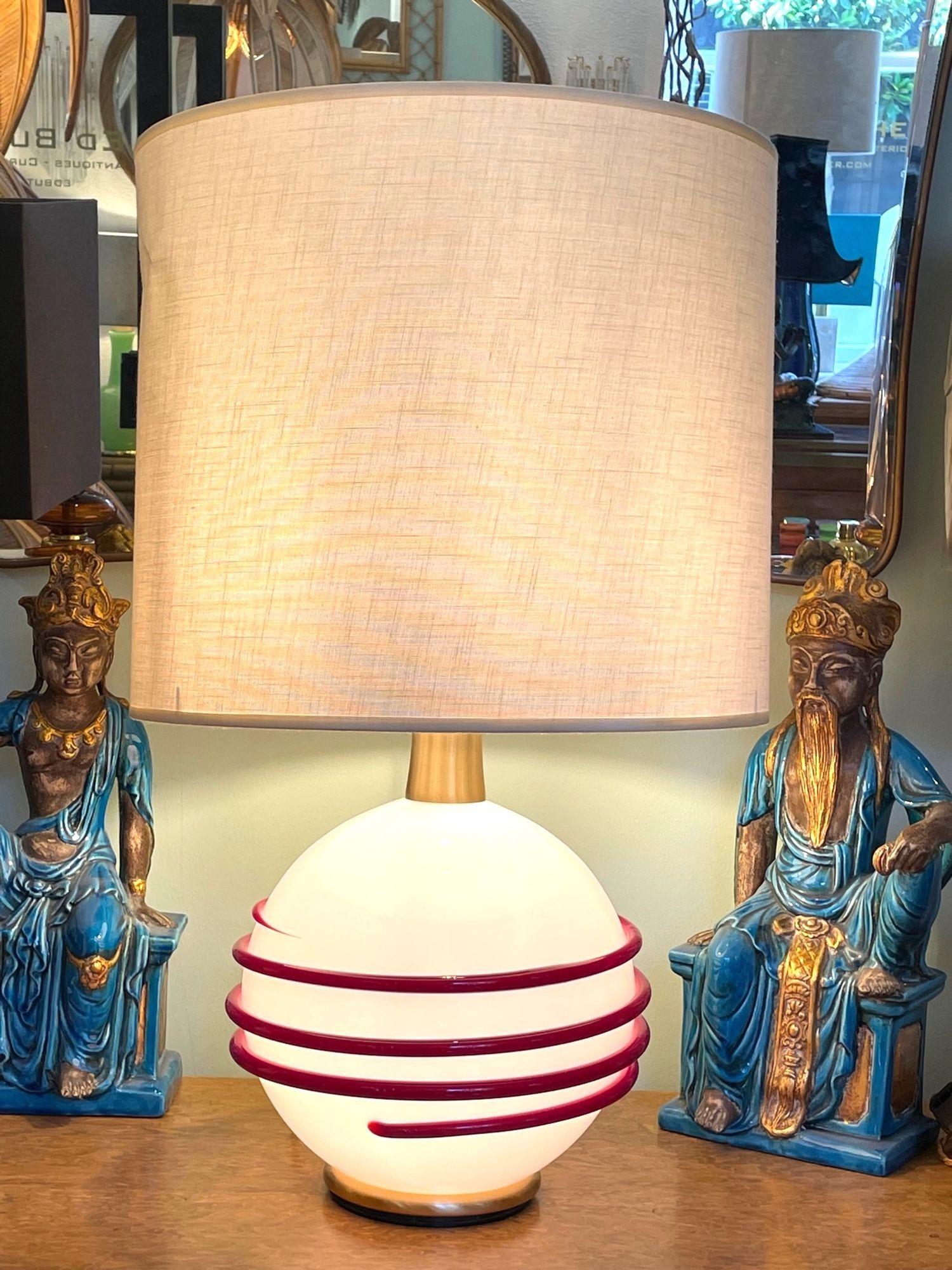 An Italian Murano glass lamp by La Murrina with internal light For Sale ...