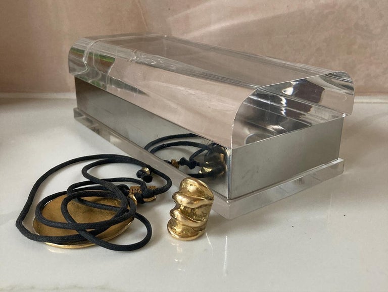 An Italian perspex and chrome box by Felice Antonio Botta For Sale at ...