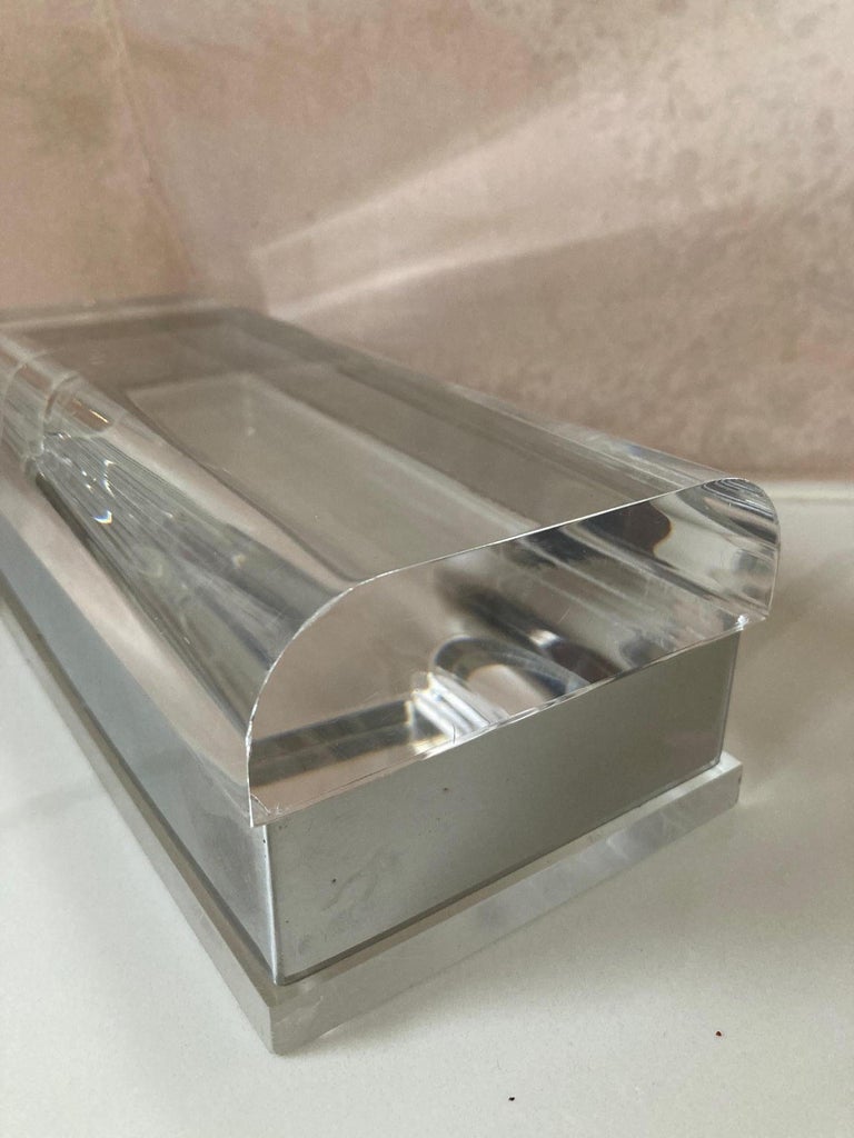 An Italian perspex and chrome box by Felice Antonio Botta For Sale at ...