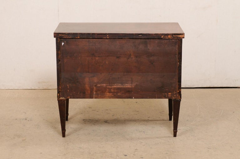 Italian Raised Two-Drawer Chest, with Lovely Matchbook Veneers, circa ...
