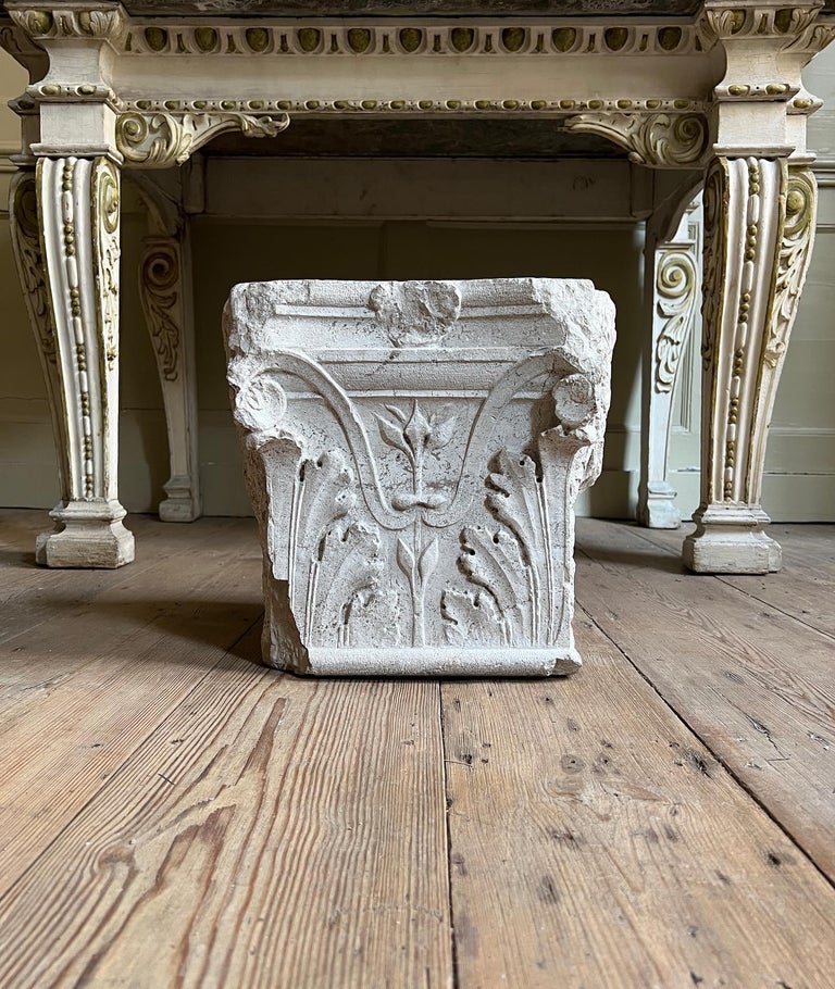 Italian Renaissance Istrian Stone Capital, c.1500 For Sale at 1stDibs
