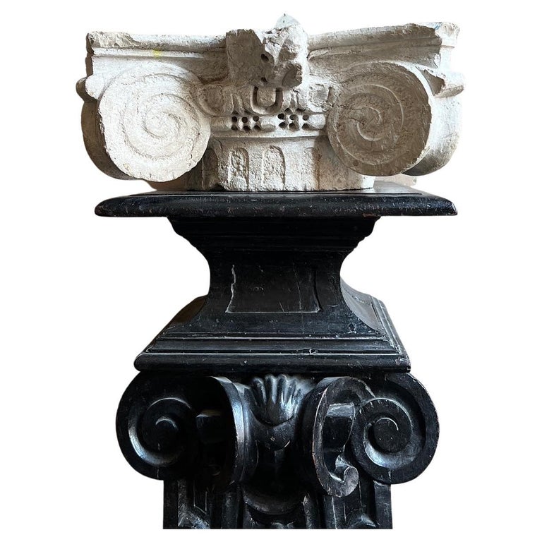 Italian Renaissance Istrian Stone Ionic Capital, C.1500 For Sale at 1stDibs