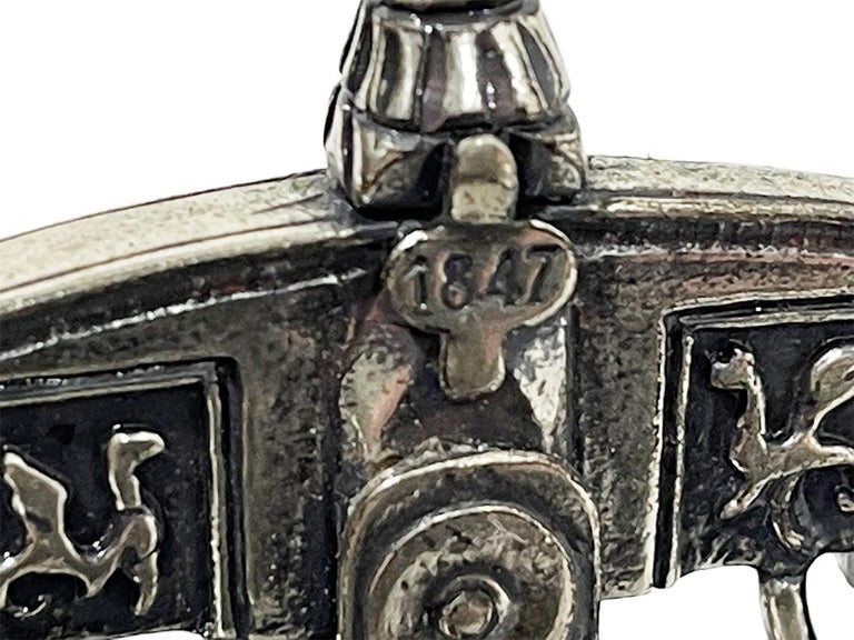 Italian Silver Miniature Printing Press by Menegatti Brothers For Sale ...