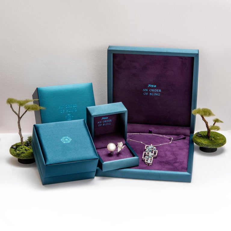 An Order of Bling Diamond and Akoya Pearl Necklace, Writing with ...