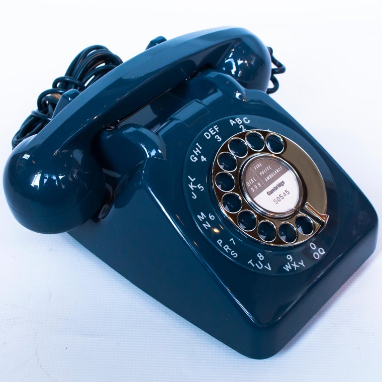 Original 1963 GPO Model 706 Telephone in Blue, Original Nylon Carrying ...