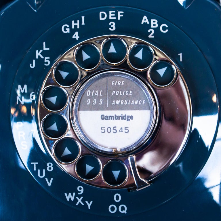 Original 1963 GPO Model 706 Telephone in Blue, Original Nylon Carrying ...