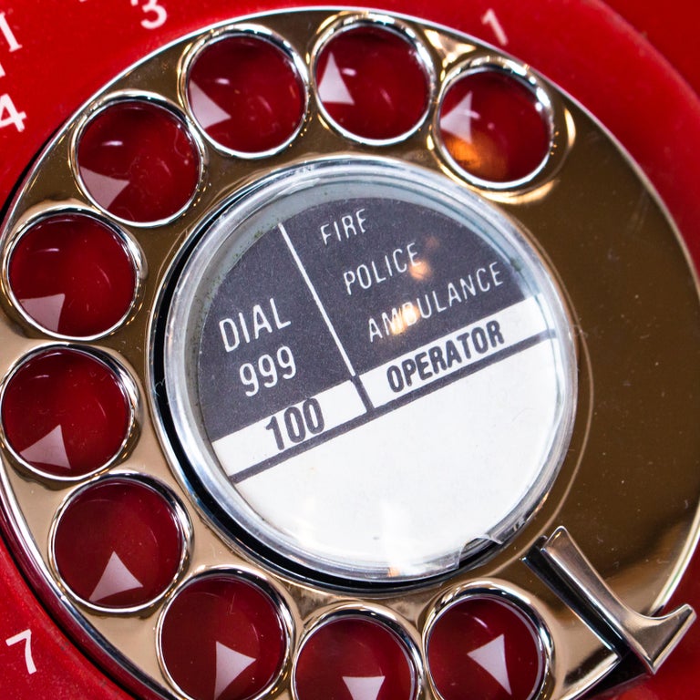 Original 1972 GPO Model 746 Telephone in Red, Original Nylon Carrying ...