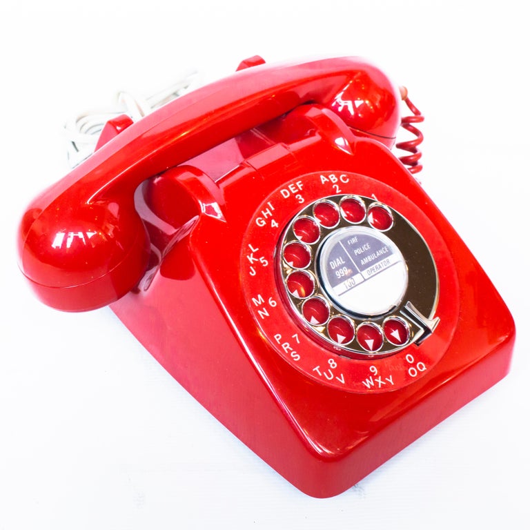 Original 1972 GPO Model 746 Telephone in Red, Original Nylon Carrying ...