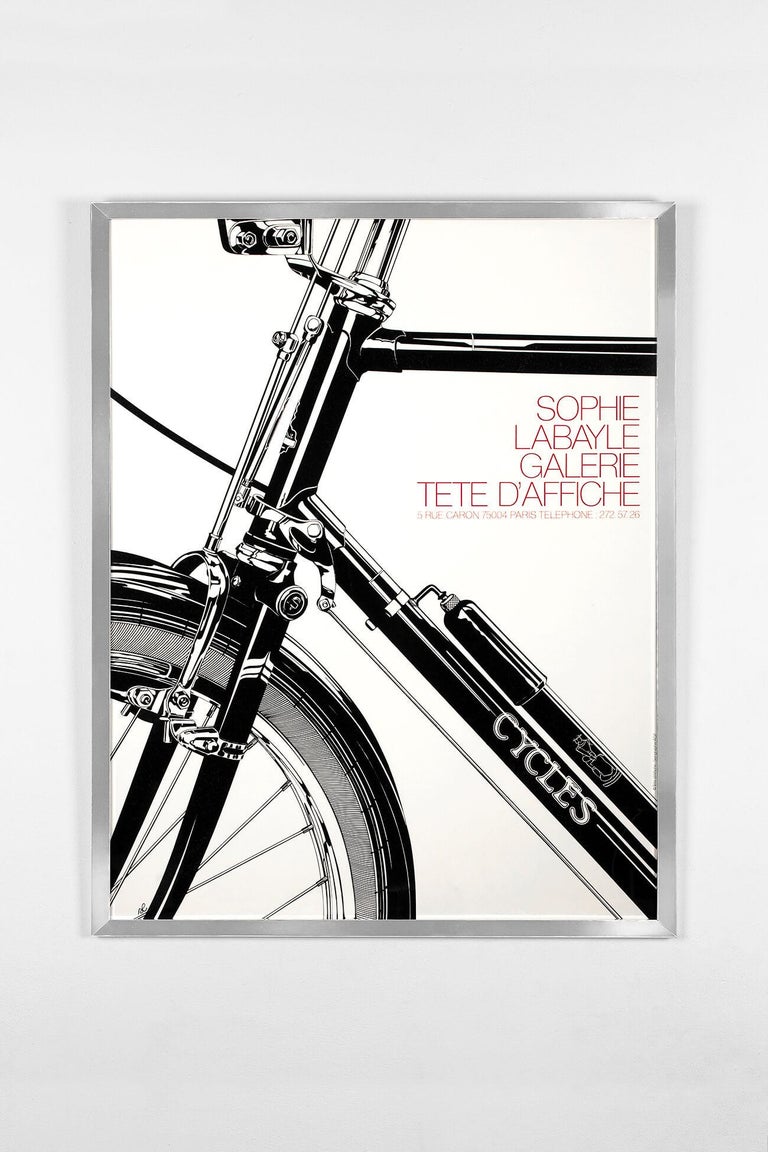 An Original Framed Parisian FRENCH CYCLING Poster, circa 1980 For Sale ...