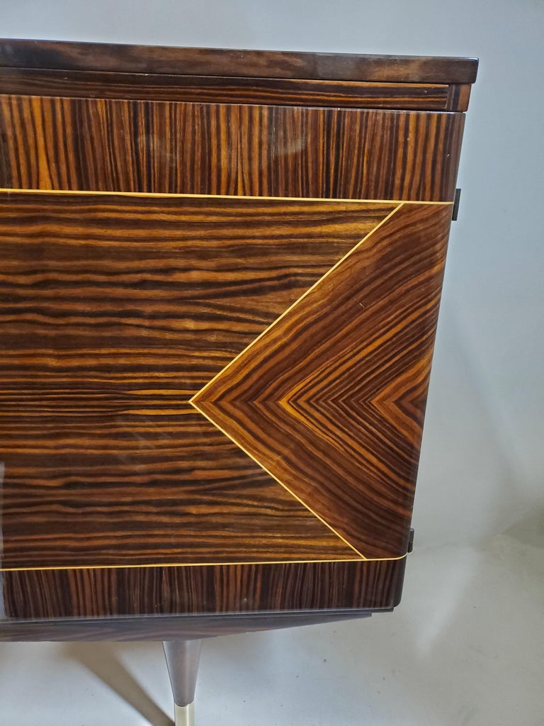 Original Macassar Ebony Two Door Cabinet / Night Stand / Side Table For ...