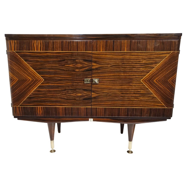 Original Macassar Ebony Two Door Cabinet / Night Stand / Side Table For ...