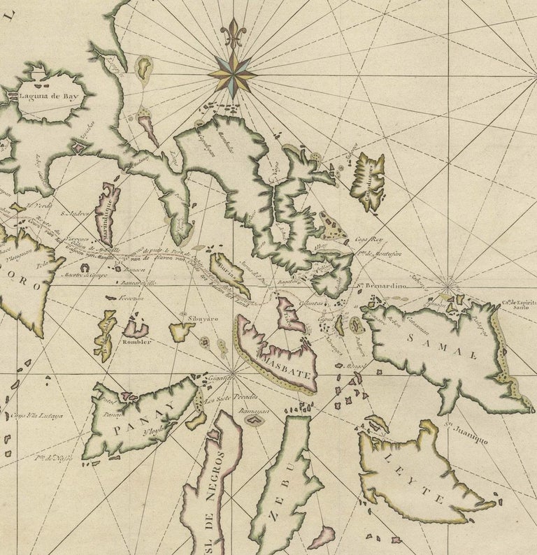 Original Old Map with Many Details Around Manilla in the Philippine ...