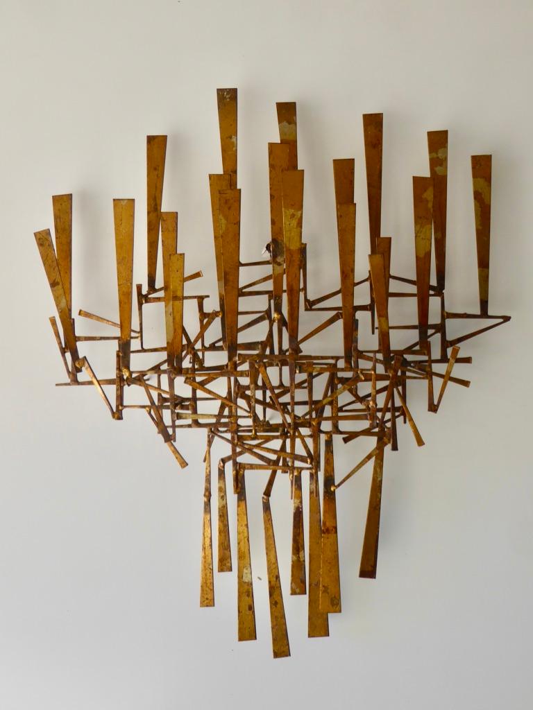 Original Wall Mounted Sculpture by William Bowie circa 1960 Titled ...