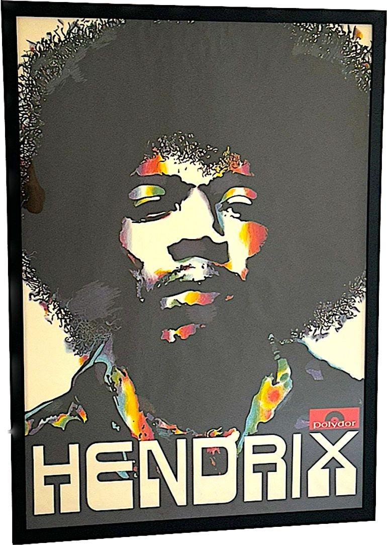 An orignal 1970s promotional poster for Jimi Hendrix's All Along The ...
