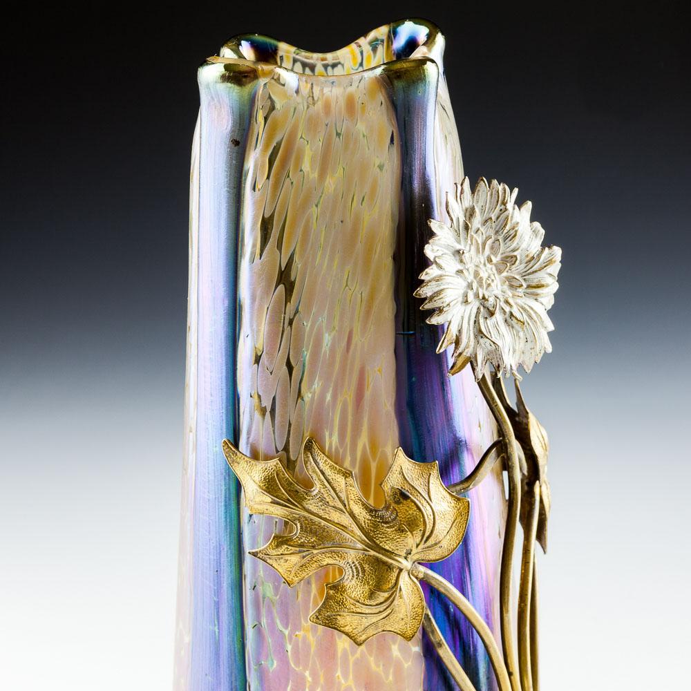 An Ormolu Mounted Loetz Volcano Papillon Vase, c1910 at 1stDibs