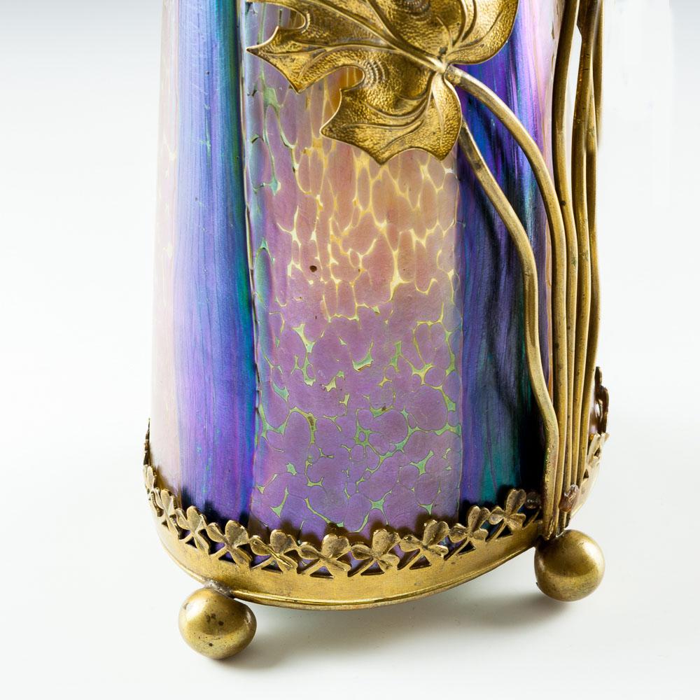 An Ormolu Mounted Loetz Volcano Papillon Vase, c1910 at 1stDibs