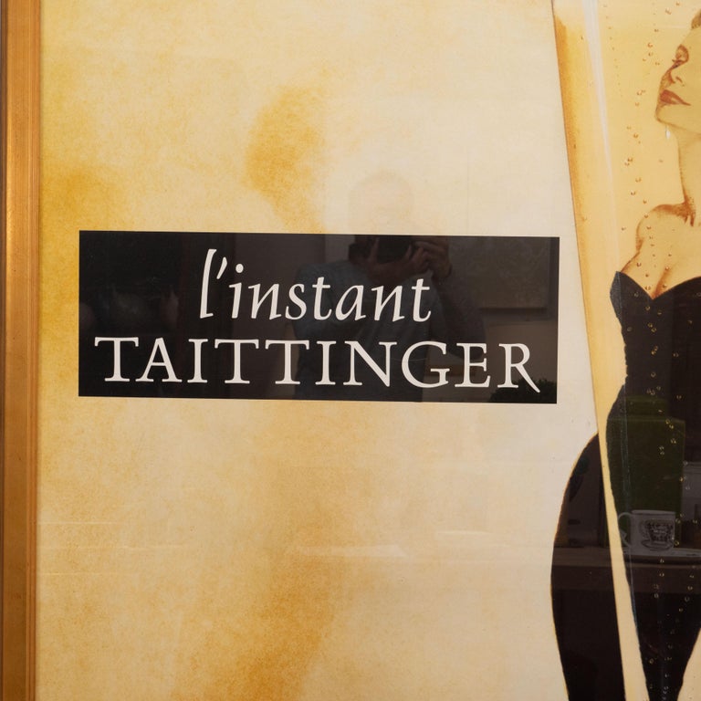 Framed Oversized "I' instant Taittinger" Champagne Poster at 1stDibs | l'instant taittinger ...