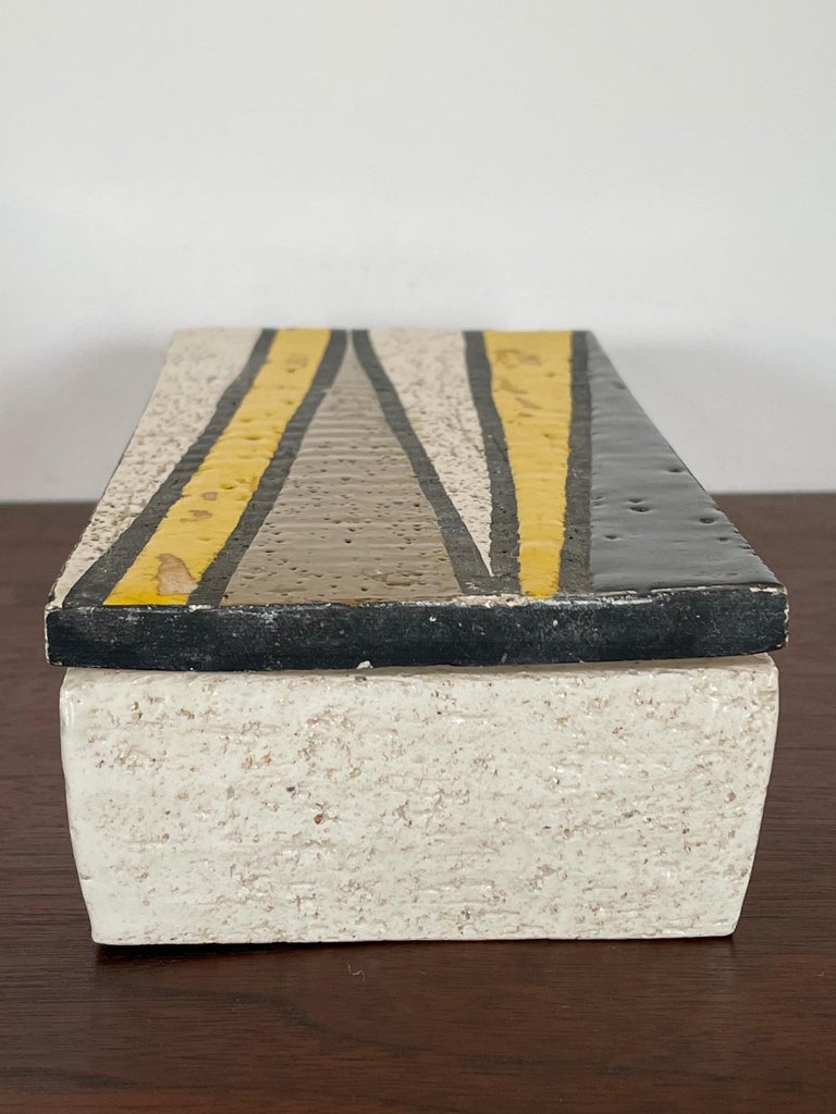 Unusual Ceramic Box By Bitossi Raymor, Italy For Sale at 1stDibs