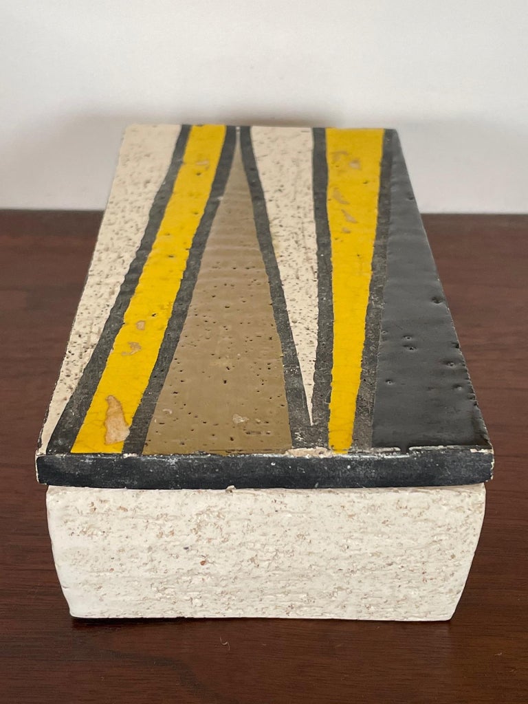 Unusual Ceramic Box By Bitossi Raymor, Italy For Sale at 1stDibs