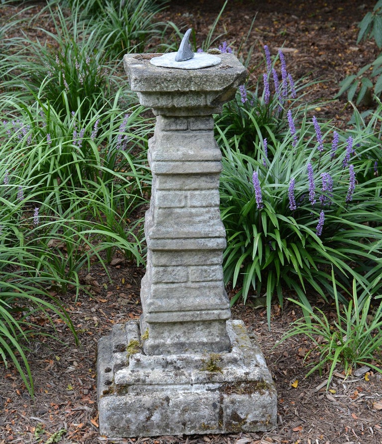 Unusual English Stone Sundial For Sale at 1stdibs