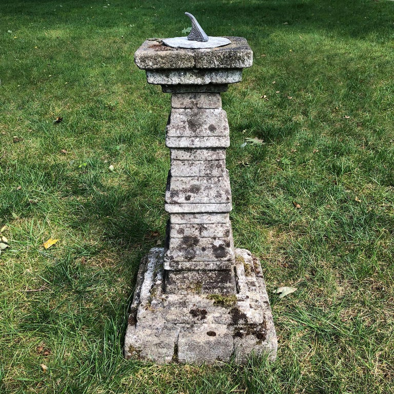 Unusual English Stone Sundial at 1stDibs