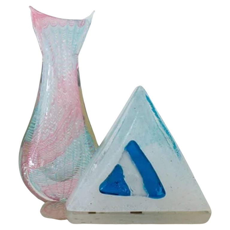 An Unusual Glass Vase and Sculpture For Sale at 1stDibs