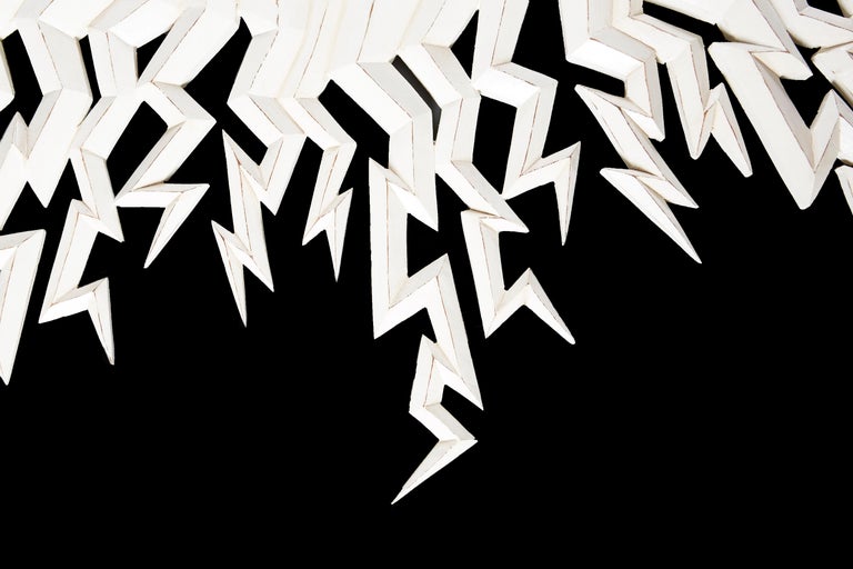 Unusual Lightning Bolt Starburst Mirror of Large Scale at 1stDibs