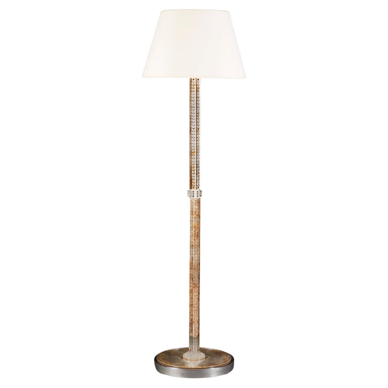 Unusual Perspex Standard Lamp with Chevron Design at 1stDibs