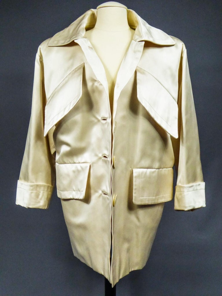 An Yves Saint Laurent Haute Couture Oversize Caban Coat Numbered 60623 ...