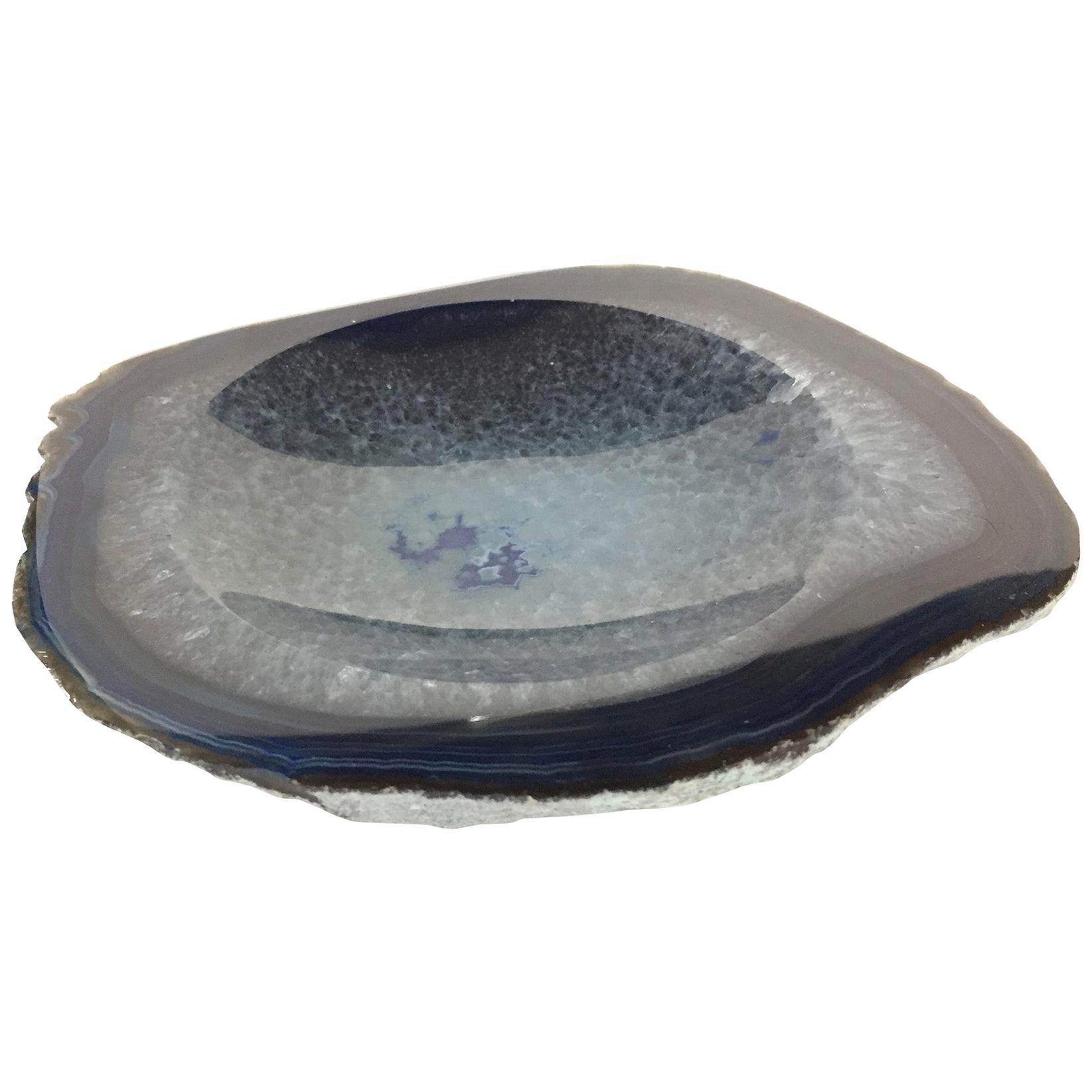 Ana Agate Trinket Dish in Natural Stone by CuratedKravet For Sale at ...