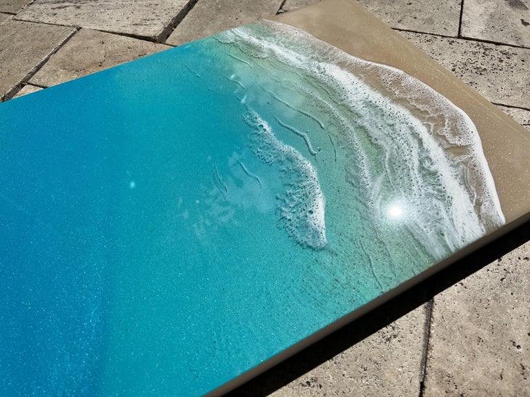 Ana Hefco - Waves Thrill, Painting, Acrylic on MDF Panel For Sale at ...