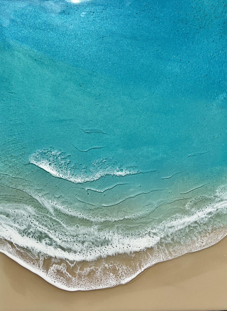 Ana Hefco - Waves Thrill, Painting, Acrylic on MDF Panel For Sale at ...