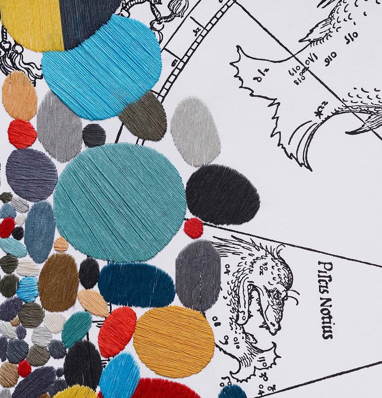 Ana Seggiaro - Untitled, Hand Embroidery on printed cloth. From the ...