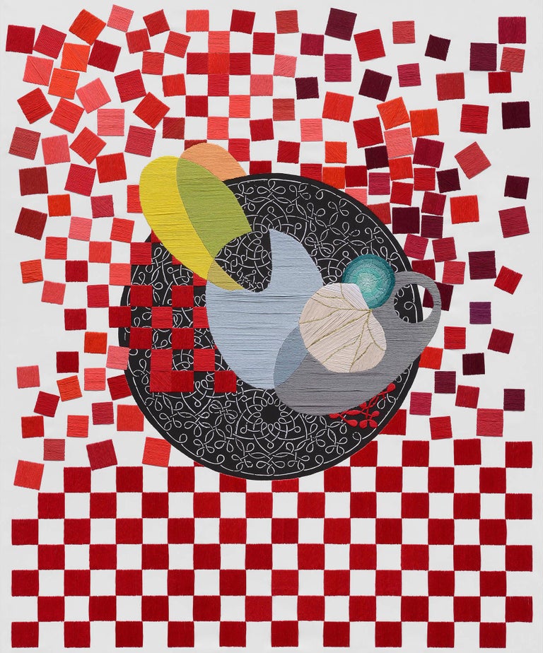 Ana Seggiaro - Untitled, Hand Embroidery on printed cloth. From the ...
